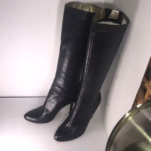 Anne Klein | Shoes | Leather Tall Boots | Poshmark